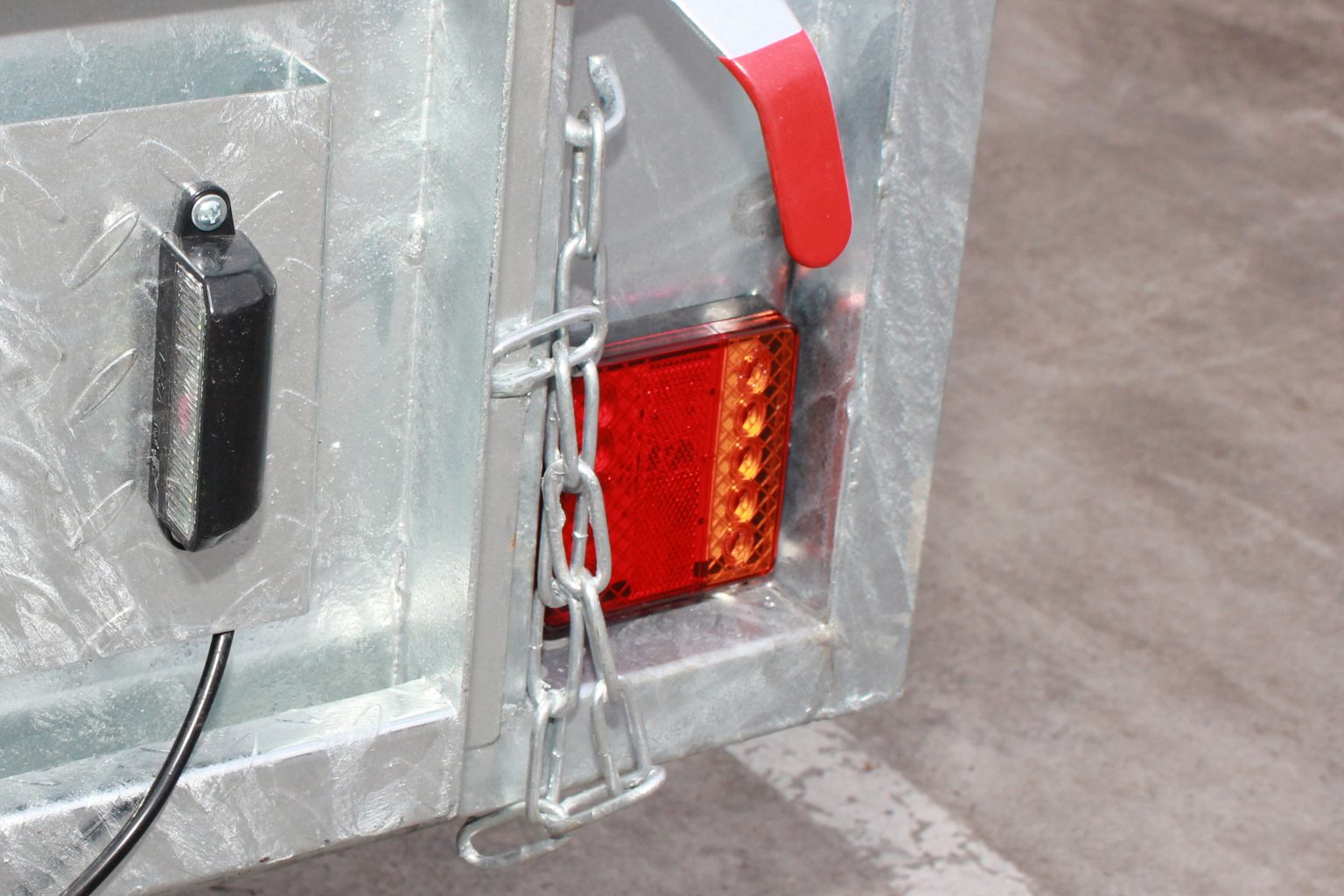 6x4 Galvanised Single Axle Box Trailer With 900mm Cage Manual Tipper ...