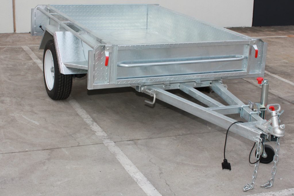 7x4 Galvanised Single Box No Cage Trailer - Trailers Star