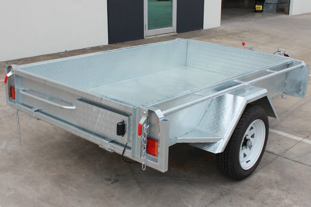 7x4 Galvanised Single Box No Cage Trailer - Trailers Star