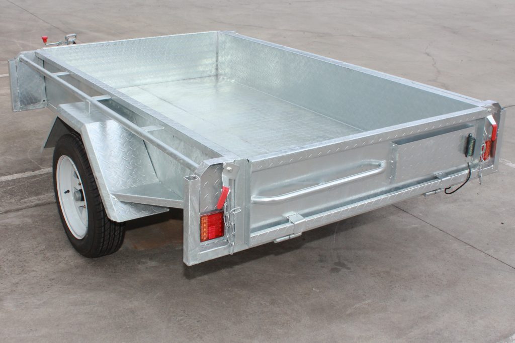 7x4 Galvanised Single Box No Cage Trailer - Trailers Star
