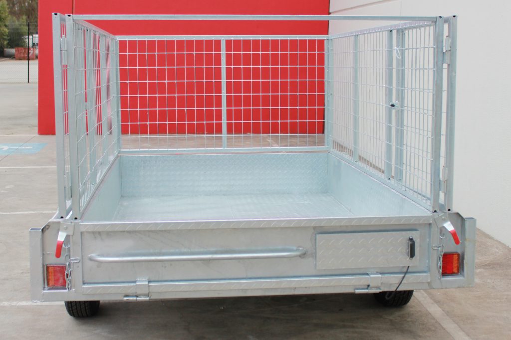 8x5 Single Axle Box Trailer With 900mm Cage - Trailers Star