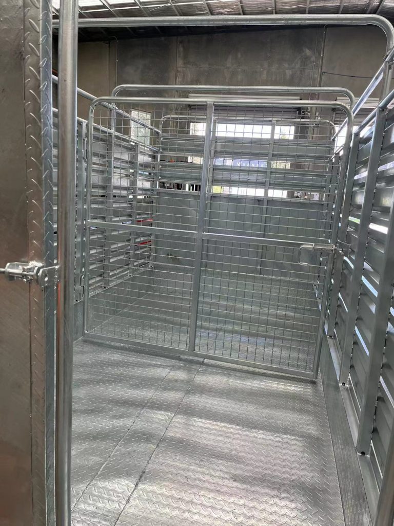 12x6 Tandem Box Trailer With Ramps And Stock Cattle Crate Centre ...