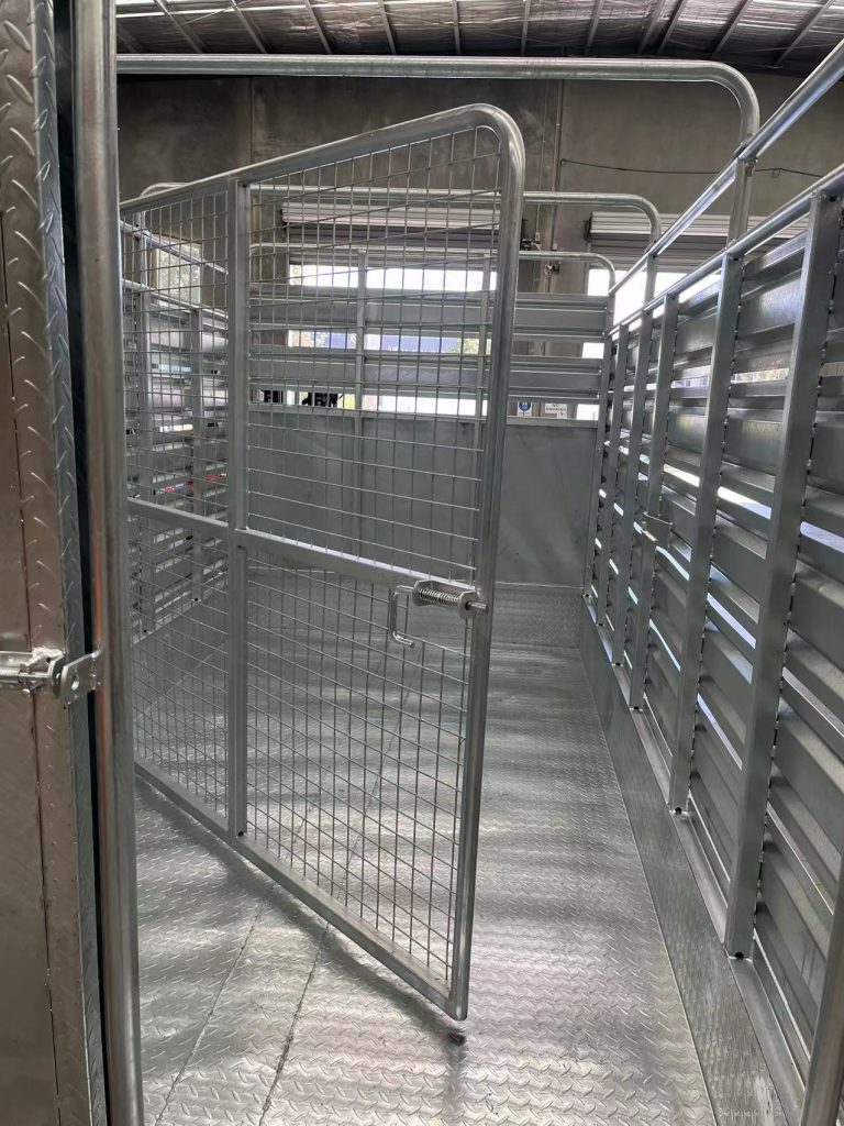 12x6 Tandem Box Trailer With Ramps And Stock Cattle Crate Centre ...