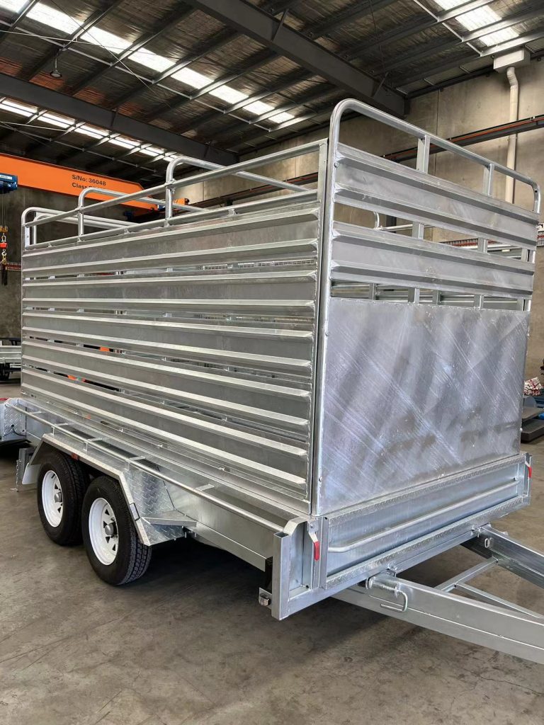 12x6 Tandem Box Trailer With Ramps And Stock Cattle Crate Centre ...