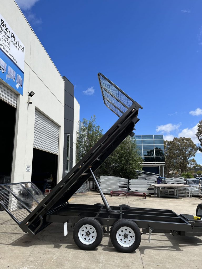 12x8 Tandem Axle Heavy Duty Tipper Flat Top With Removable Head ...