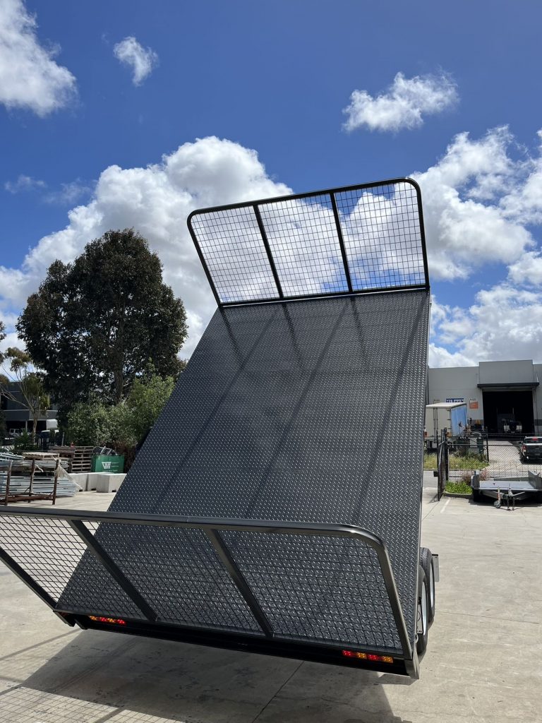 12x8 Tandem Axle Heavy Duty Tipper Flat Top With Removable Head ...