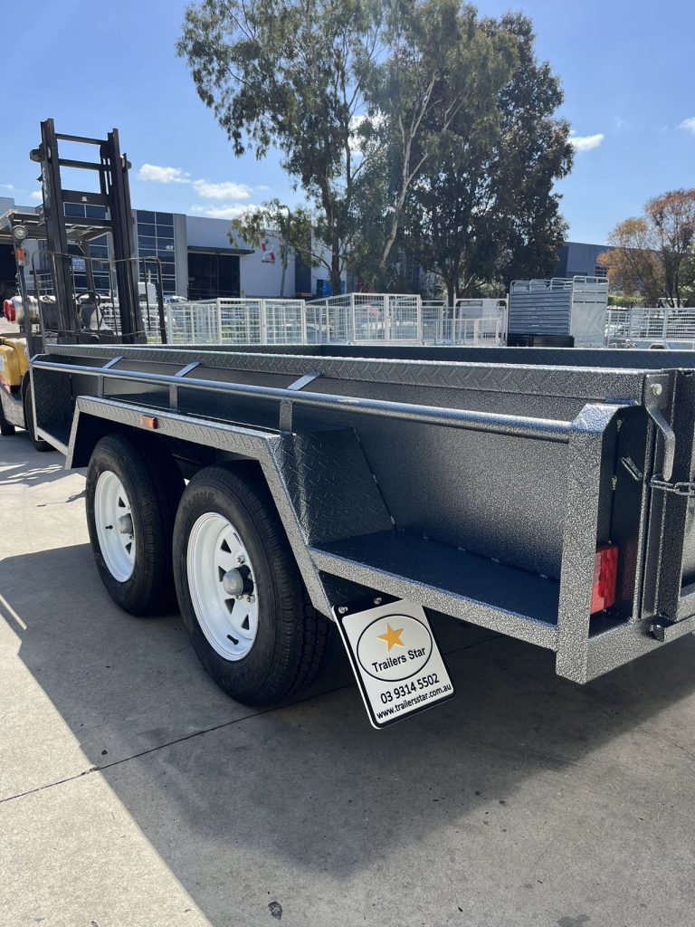 8x5 Powder Coated Deluxe Heavy Duty Tandem Box Trailer - Trailers Star