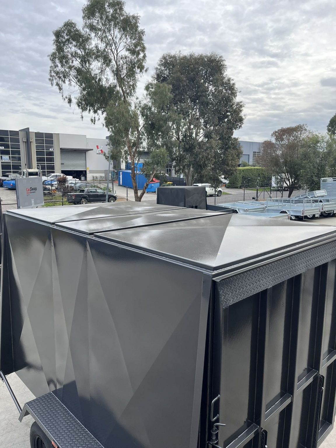 10x6 Van Trailer 2000KG GVM One Piece Drop-down Ramp Spring Loaded ...